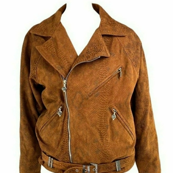 Versace | Jackets & Coats | Vintage 994 Gianni Versace Python Print ...